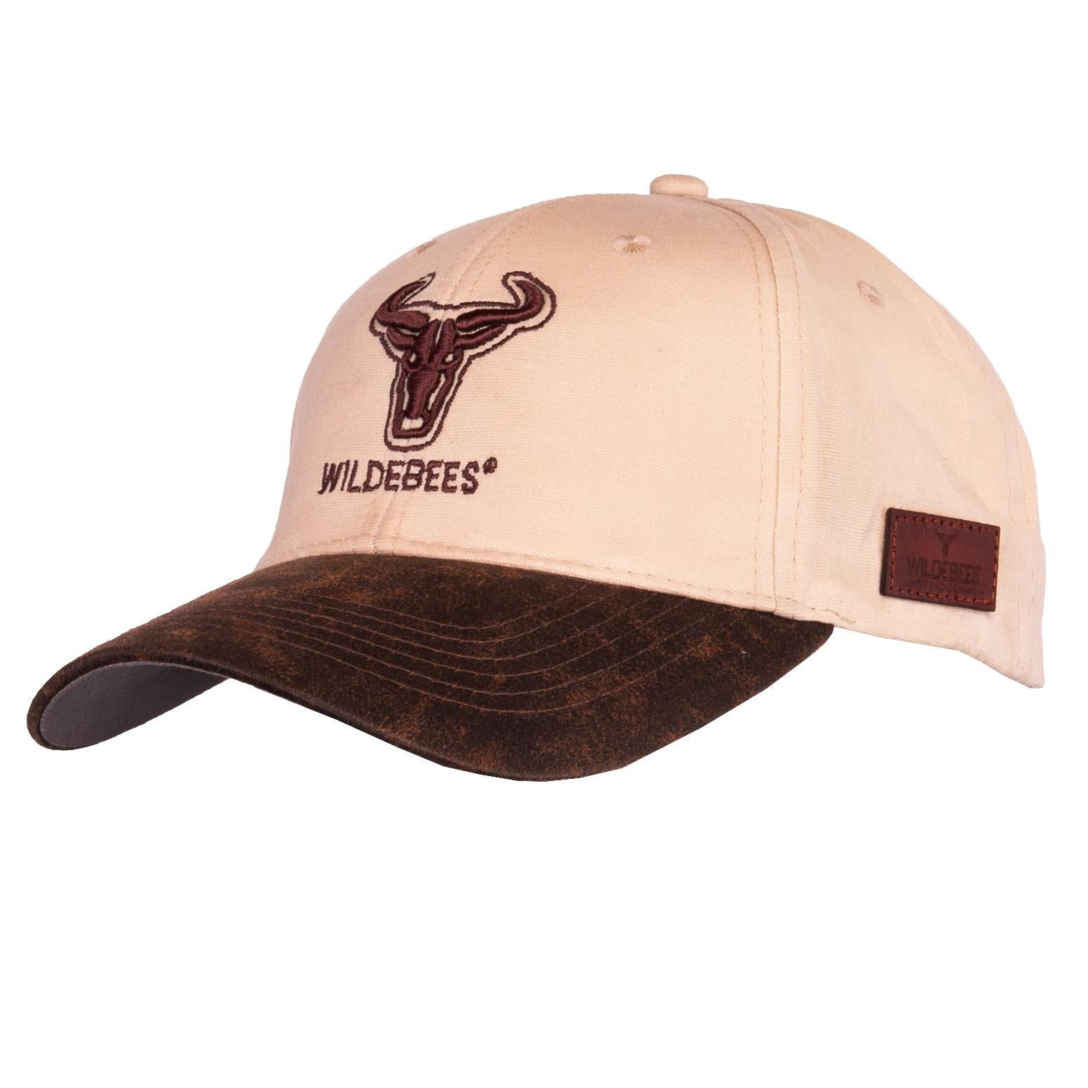 Wildebees 2 Tone Oilskin Double Logo Cap